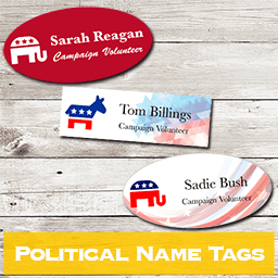 Political Party Name Tags - Name Tag Wizard