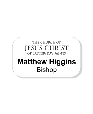 Church Name Tags - Usher & Deacon Badges | Name Tag Wizard