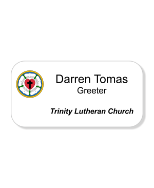 Church Name Tags - Usher & Deacon Badges | Name Tag Wizard