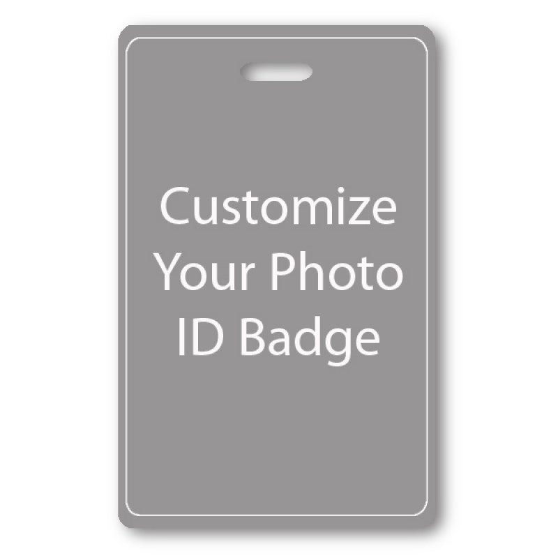 Photo ID Badge With Logo - Name Tag Wizard