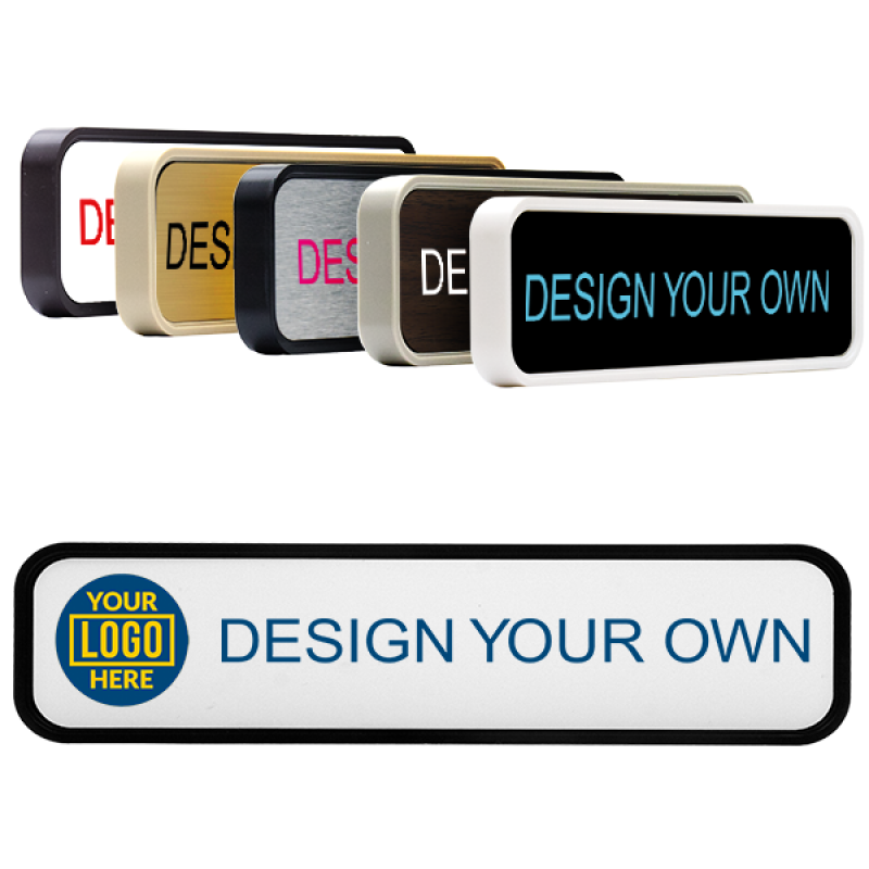 Rounded Full Color Wall Sign- 2" X 8" - Name Tag Wizard