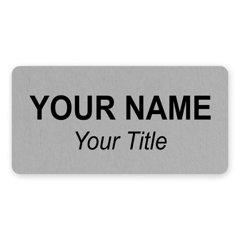 Custom Magnetic Name Tag | 2 lines text | Name Tag Wizard