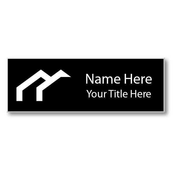 Laser Engraved Name Tag - 1" x 3.5" - Name Tag Wizard