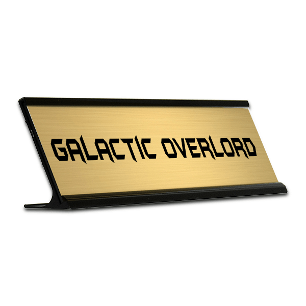 Galactic Overlord Desk Plate - Name Tag Wizard