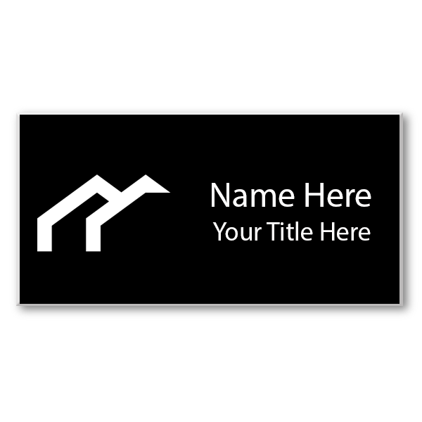 Magnetic Lasered Rectangle Name Tag - Name Tag Wizard