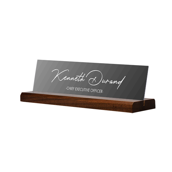 Custom Student Chalkboard Desk Plate | Name Tag Wizard