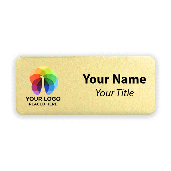 Full Color Logo Border UV Name Tag - Name Tag Wizard