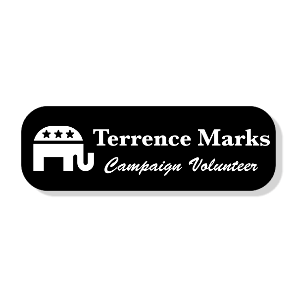 Engraved Republican Name Tag - Name Tag Wizard