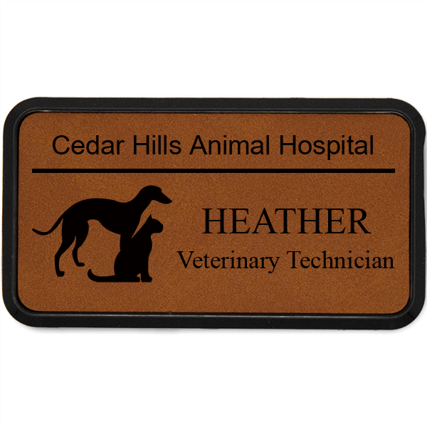 Engraved Professional Engineer Name Tag - Name Tag Wizard