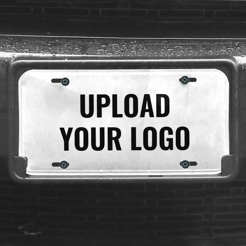 Upload Your Logo Custom Front License Plate - CustomSigns.com