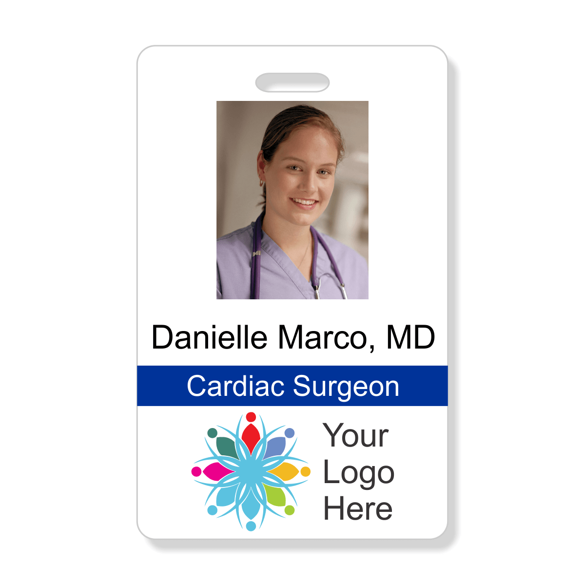 Medical Vertical Photo ID - Name Tag Wizard