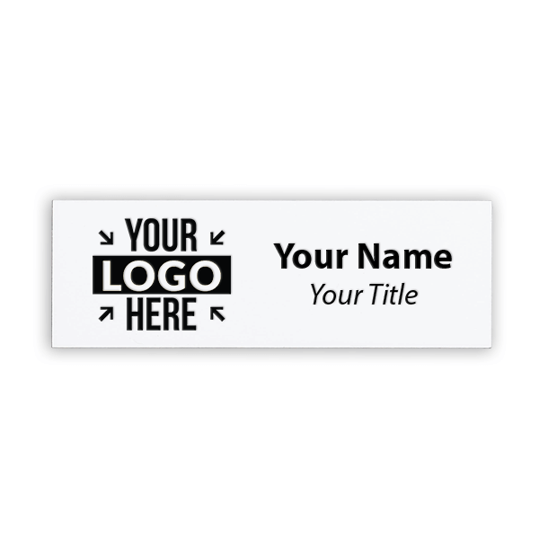 1" x 3" Custom Engraved Name Tag - NameTag Wizard
