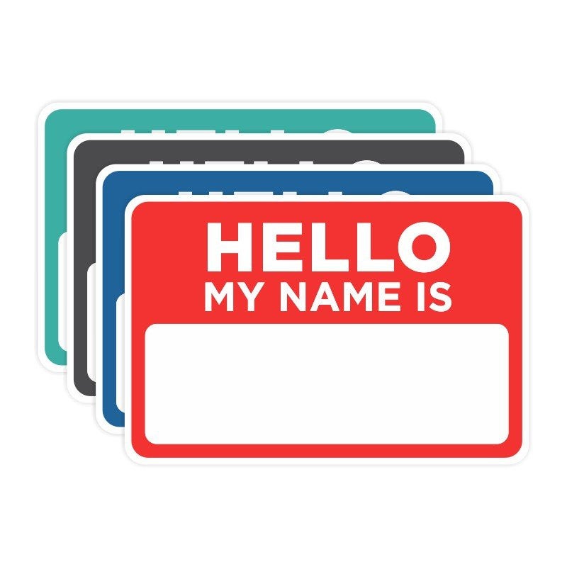 Hello My Name Is - Name Tag Wizard | Custom & Reusable