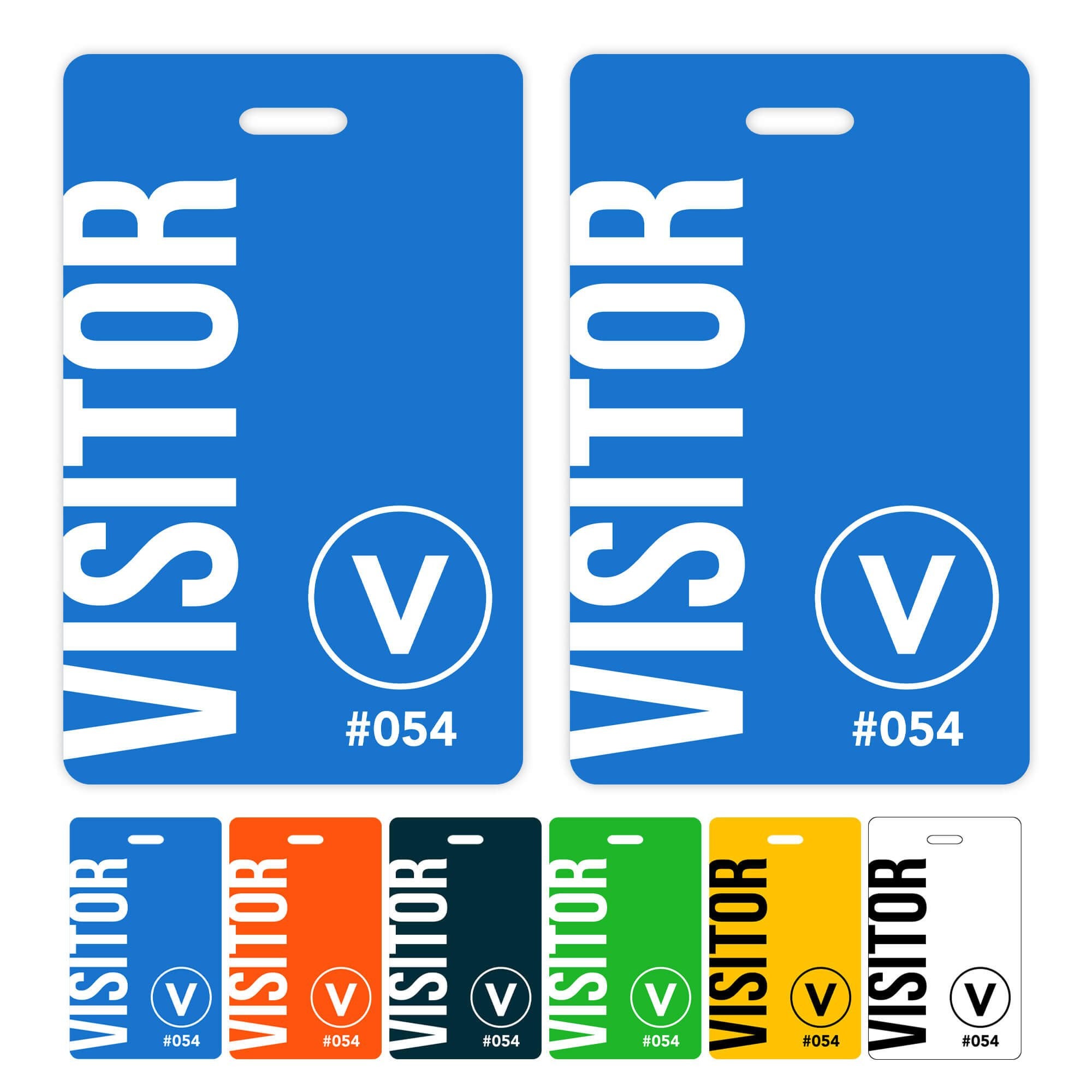 Reusable Visitor Badges in Multiple Colors with Bulk Pricing ...