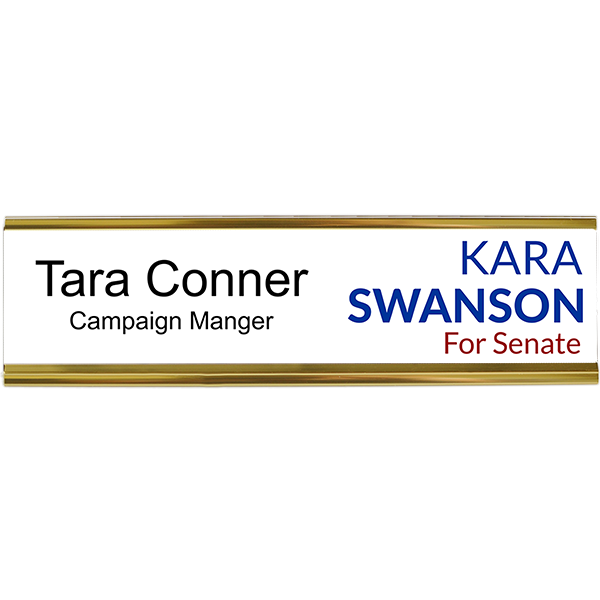 Right Logo Local Election Campaign Name Tag - Name Tag Wizard