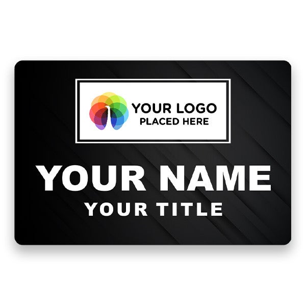2" x 3" UV Printed Full Color Upload Your Logo Name Tag on Corporate ...