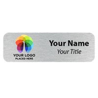 Full Color Custom Name Tag - 1" x 3" - Name Tag Wizard