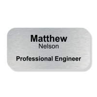Engraved Professional Engineer Name Tag - Name Tag Wizard