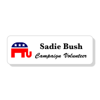 Full Color Republican Name Tag - Name Tag Wizard