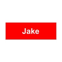 Jake Costume Name Tag, Funny Halloween ID - Name Tag Wizard