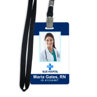 Medical ID Badge with Photo | Name Tag Wizard