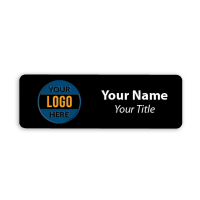 1" x 3" Custom Full Color Name tag - NameTag Wizard