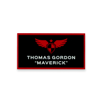 Maverick Elite Fighter Pilot Custom Costume Name Tag - NameTagWizard.com