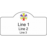 UV Printed Name Tag Custom Shape - Name Tag Wizard