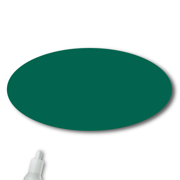 Chalkboard Black Reusable Oval Name Tag - Name Tag Wizard