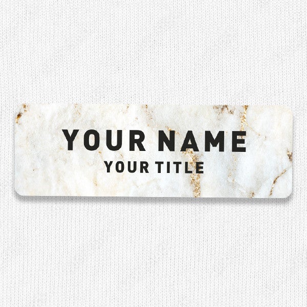 Full Color Custom Name Tag - Rectangle 1.5" x 3" | Name Tag Wizard