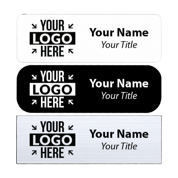 Laser Engraved Name Tag - 1" x 3" - Name Tag Wizard